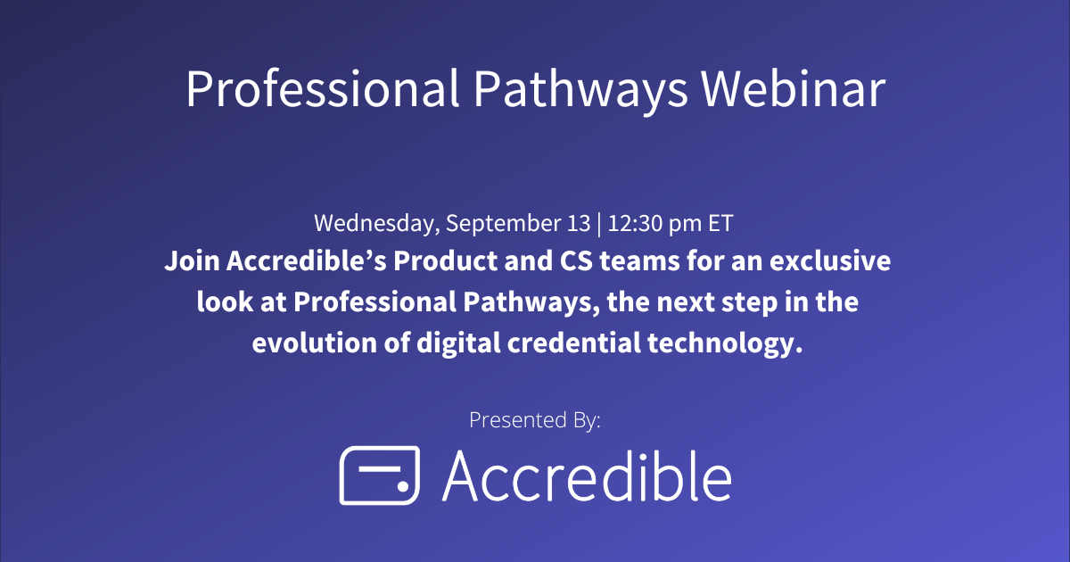 Digital Credential Webinars